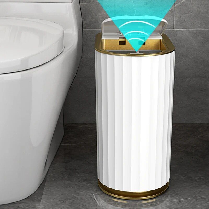 Smart Touchless Sensor Trash Can - Eco-Friendly Electric Garbage Bin ...