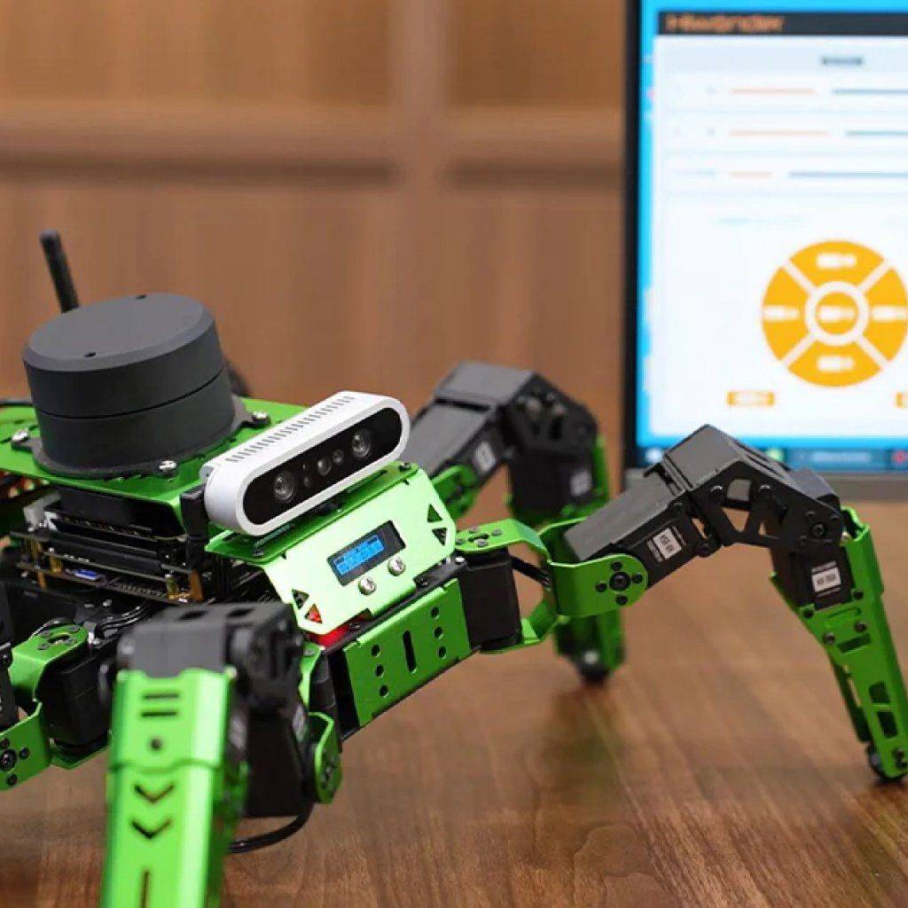 JetHexa ROS Hexapod Robot Kit SLAM Mapping and Navigation Enabled, Jetson Nano Powered - Joy To Use
