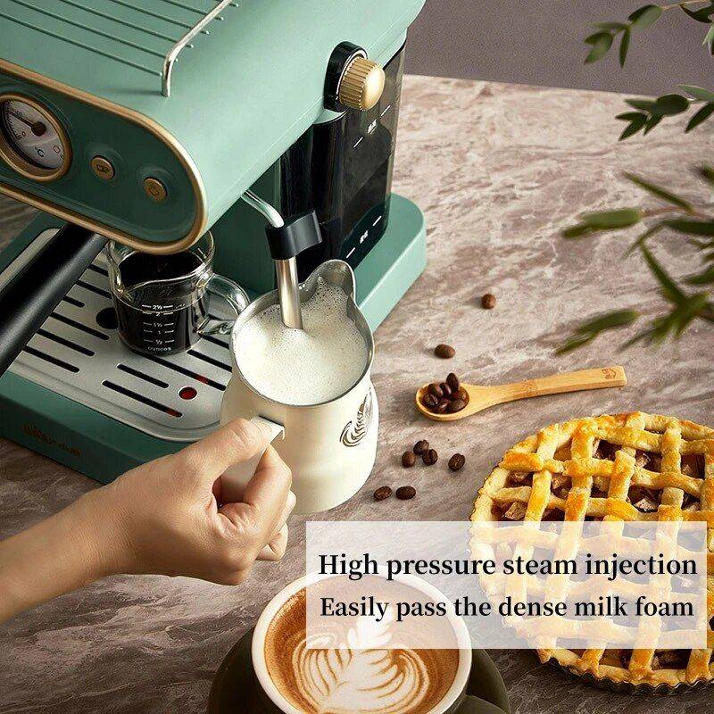 Compact High-Pressure Espresso Coffee Machine with Steam Frother - Joy ...