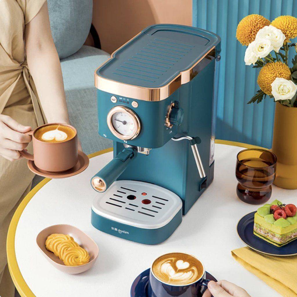Deluxe Semi-Automatic Espresso Coffee Maker with Steam Milk Frother ...