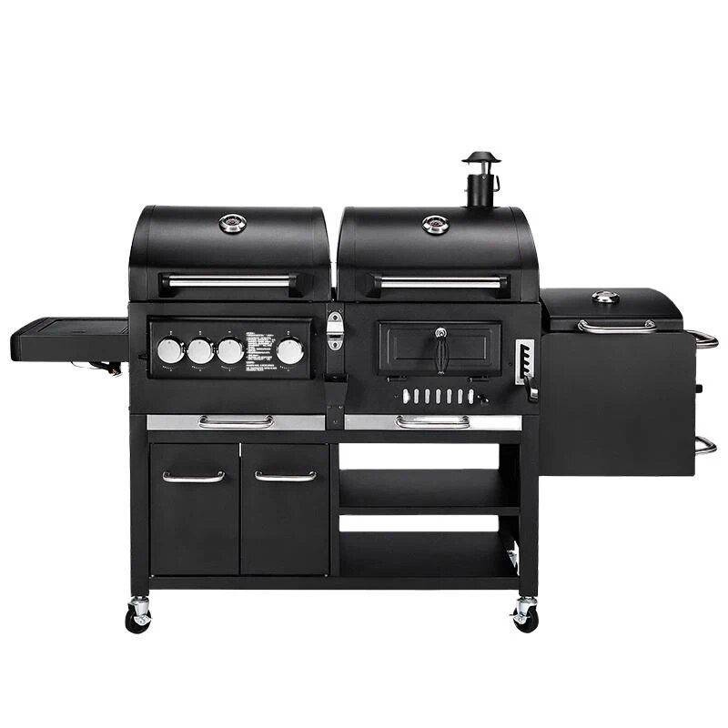 Outdoor Large Gas and Charcoal Grill - Joy To Use
